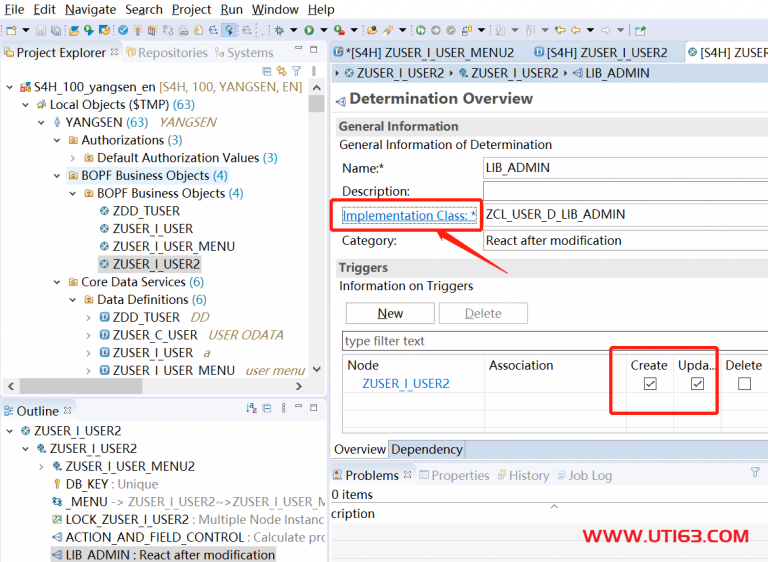 1.创建一个主从表关系的CDS，及BOPF | 优通SAP